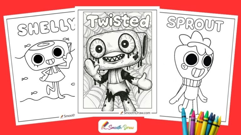 26 Dandy's World Coloring Pages (Free Printable PDFs)