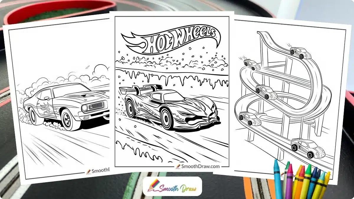 38 Hot Wheels Coloring Pages