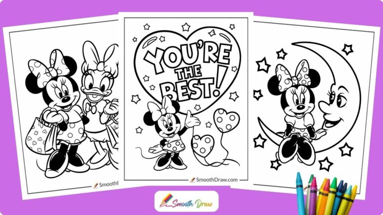 35 Minnie Mouse Coloring Pages (Free Printables)