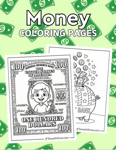 56 Money Coloring Pages (Free Printable PDFs)