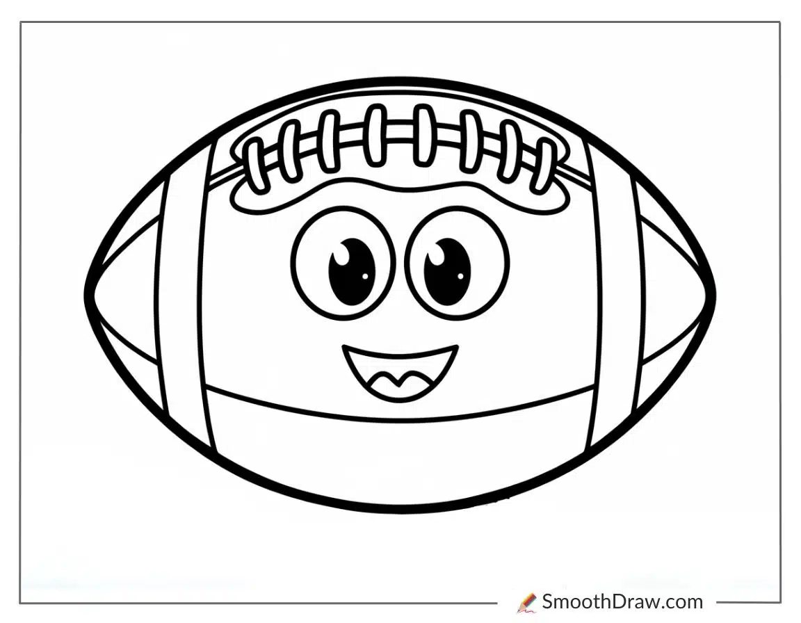 53 Football Coloring Pages - Smooth Draw