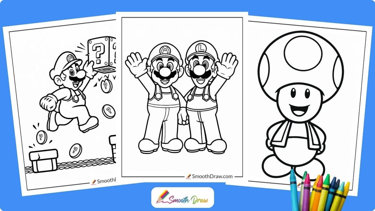 43 Mario Coloring Pages (Free Printable PDFs)