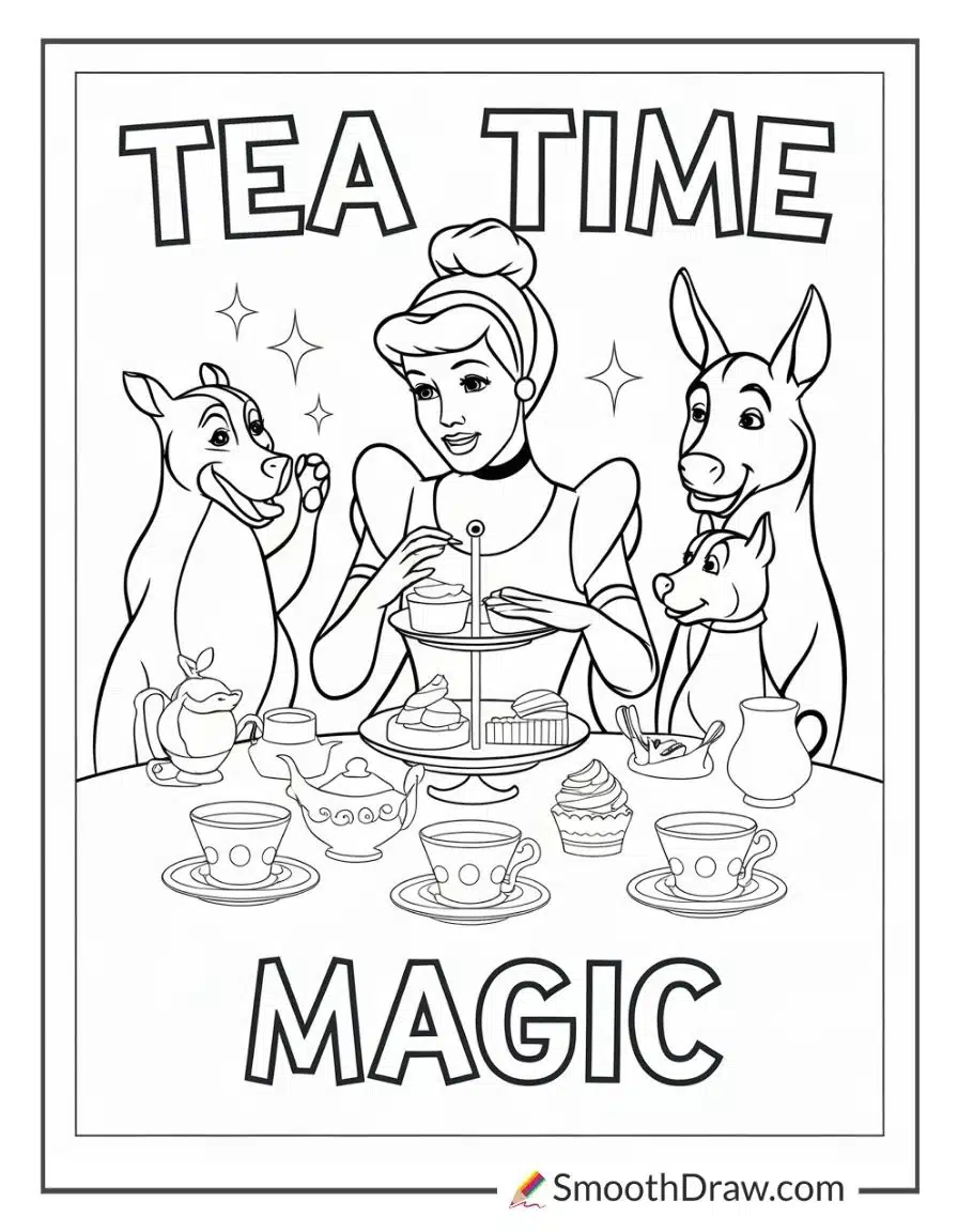 21 Cinderella Coloring Pages (Free Printable PDFs)