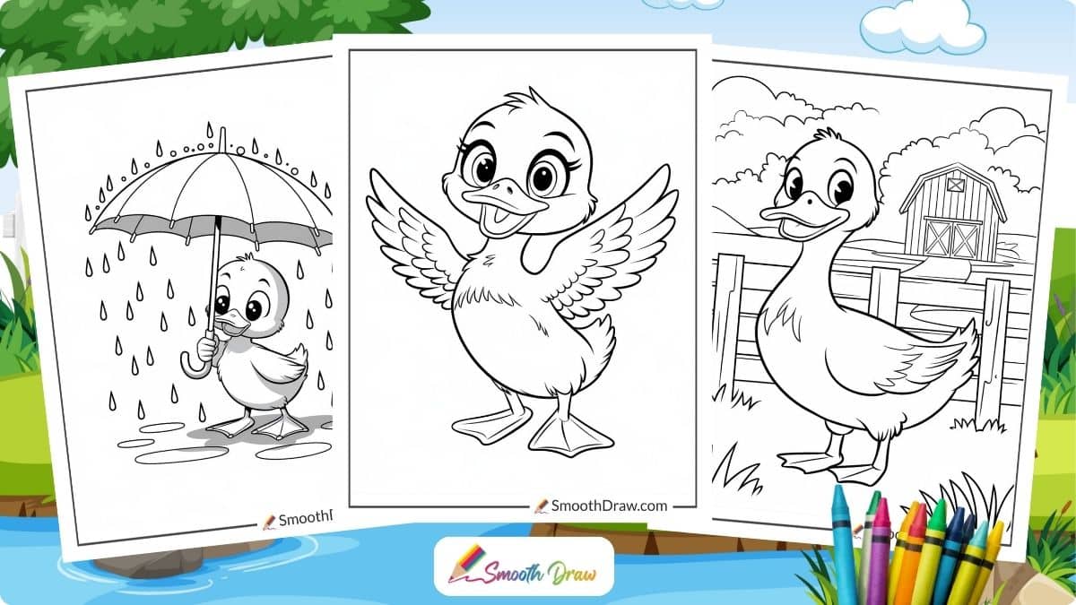 53 Duck Coloring Pages (Free PDF Printables)