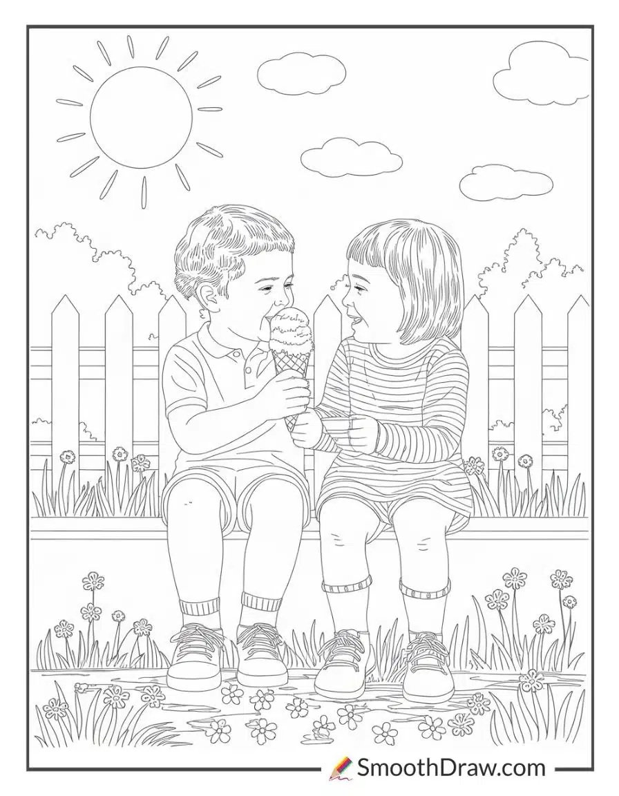 20 Ice Cream Coloring Pages (Free Printables) - Smooth Draw